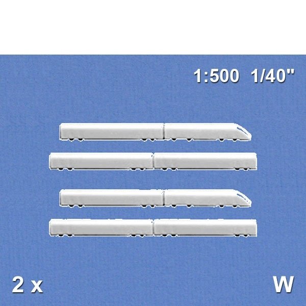 ICE tog 1:500, 2 stk. - Busser og toge - ARCHITEGN