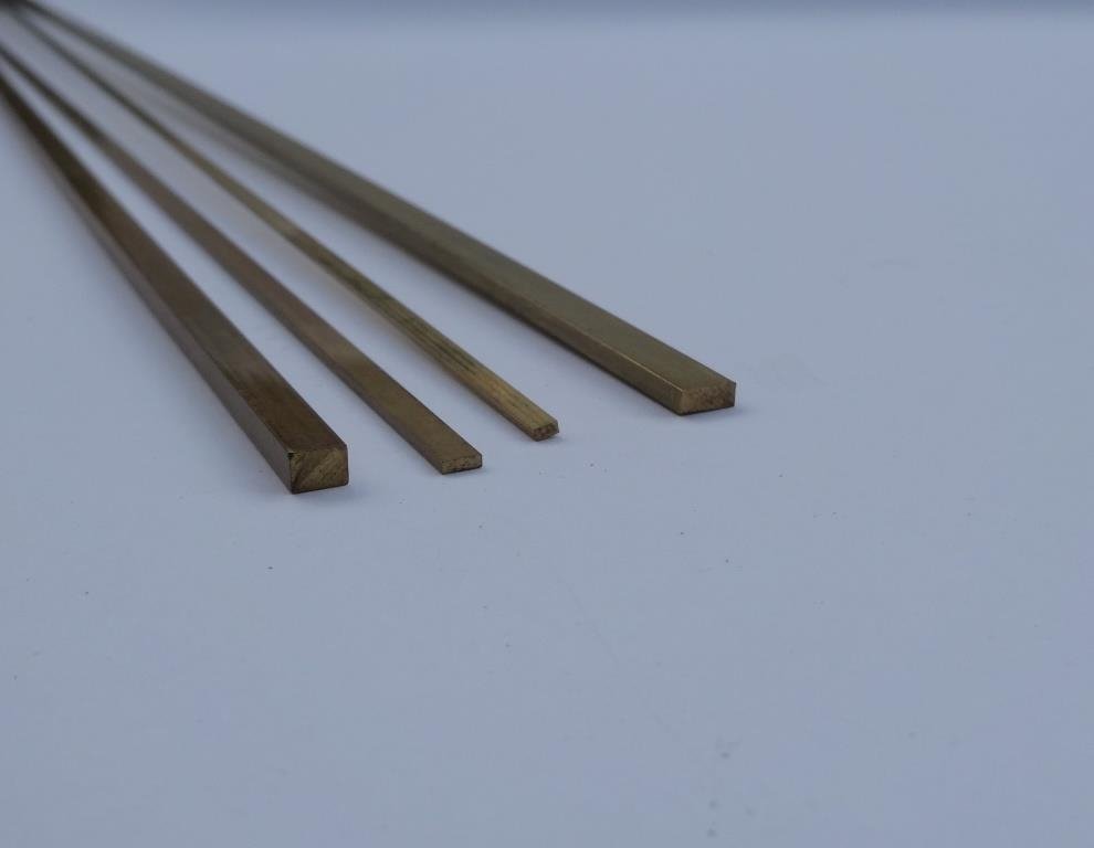 Messinglister, rektangel - 1000 mm. - Messing - ARCHITEGN